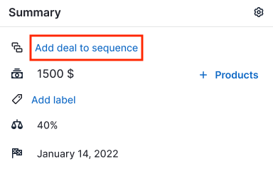 Sequences feature - Knowledge Base | Pipedrive